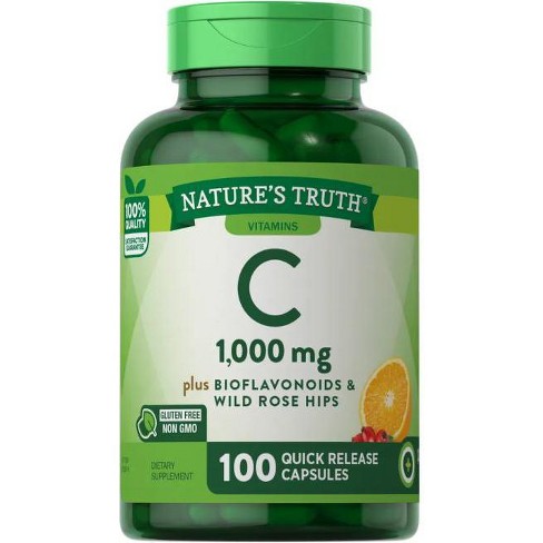 Nature's Truth Vitamin C 1000mg | 100 Capsules : Target