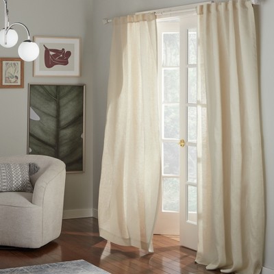 1pc Light Filtering Linen Window Curtain Panel - Threshold™ : Target