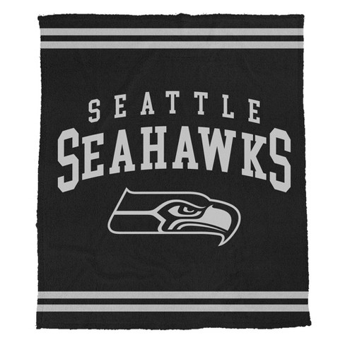 Nfl Seattle Seahawks Midnight Logo Cozy Knit Blanket : Target