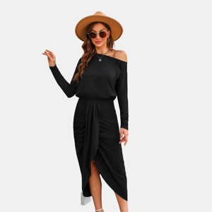 Women's One-shoulder Ruched Midi Dress - Cupshe : Target