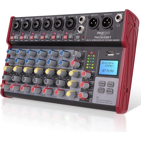 Pyle Professional Bluetooth Audio Mixer Pmx848bt - 8-channel : Target