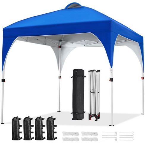 Yaheetech 8x8 Ft Pop Up Canopy Tent With Roller Bag, Blue : Target