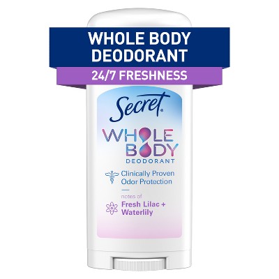 Secret Whole Body Aluminum Free Deodorant Spray - Lilac & Waterlily - 3 ...