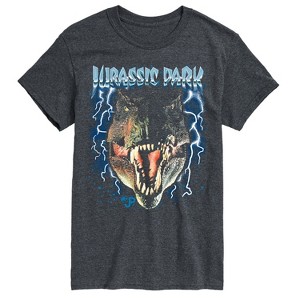 Men's Jurassic Park Lightning T-Rex Short Sleeve Graphic T-Shirt ...