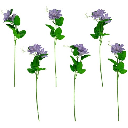 Northlight Real Touch™ Purple Artificial Lotus Floral Sprays, Set Of 6 ...