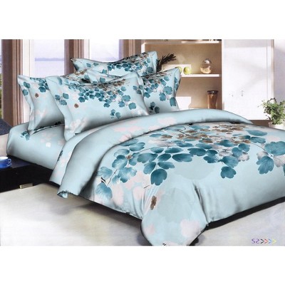 Circles Home 300tc :tranquil Leaves - 6 Pc Linen Set - Queen : Target