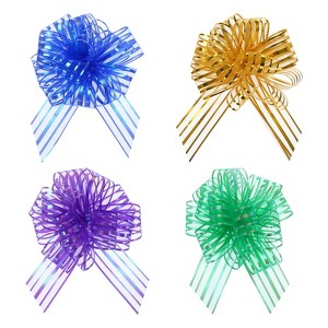 Unique Bargains Bright Colored Organza Chiffon Gift Wrapping Large Pull ...