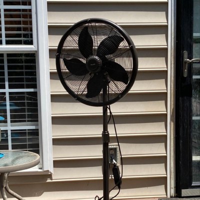 Newair Outdoor Misting Fan And Pedestal Fan Combination, 600 Sq. Ft ...