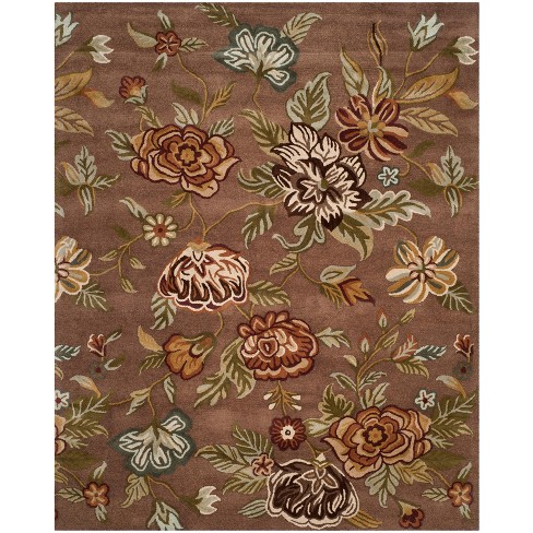 Blossom Blm920 Hand Hooked Area Rug - Brown/multi - 8'x10' - Safavieh ...