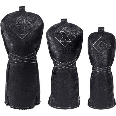 Izzo Premium Leather Golf Club Headcover - Black : Target