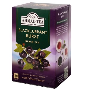 Ahmad Blackcurrant Burst Black Tea 20 foil tea bags : Target