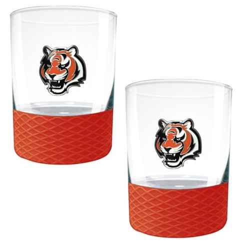 Nfl Cincinnati Bengals 14oz Rocks Glass Set With Silicone Grip - 2pc ...