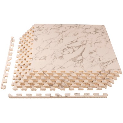 Foam Floor Mat 6pk - 24 Sqft, Faux Marble : Target