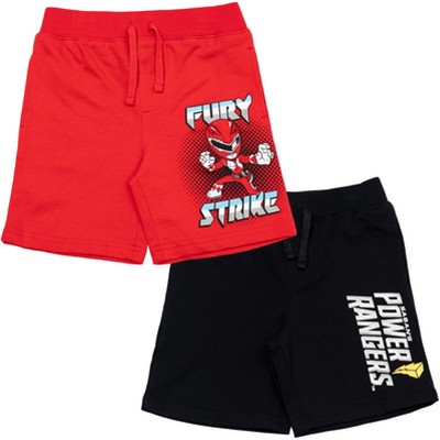 Power Rangers French Terry 2 Pack Shorts Little Kid To Big Kid : Target