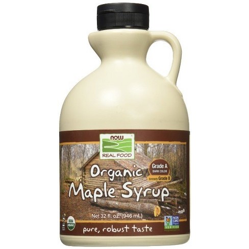 Now Foods Maple Syrup, Organic Grade A Dark Color (formerly Grade B ...
