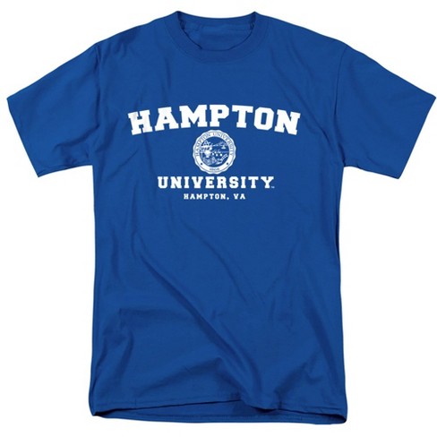 Campus Lab Hampton University Official Circle Logo Adult T-shirt, Royal ...