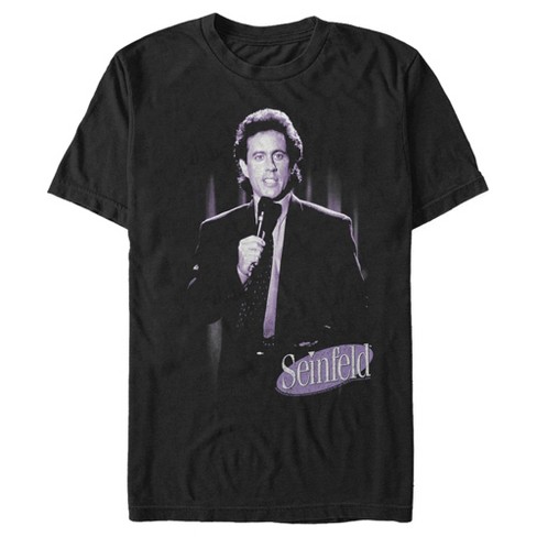 Men's Seinfeld Jerry Seinfeld Stand-up T-shirt - Black - Large : Target
