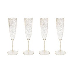 4.5oz 20ct Coupe Champagne Gold Glitter - Spritz™ : Target