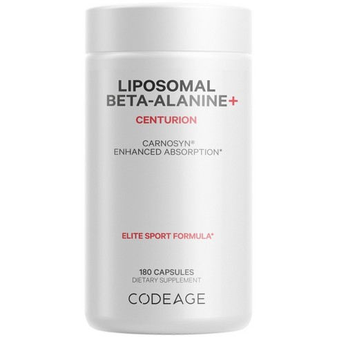 Codeage Liposomal Beta-alanine Supplement, Carnosyn Beta Alanine 1600 ...
