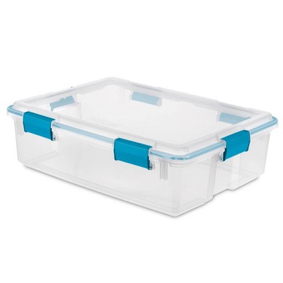 Sterilite Multipurpose 16 Quart Clear Plastic Storage Tote Container ...