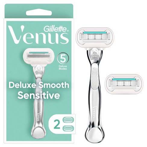 Venus Deluxe Smooth Sensitive Women's Razor + 2 Razor Blade Refills ...