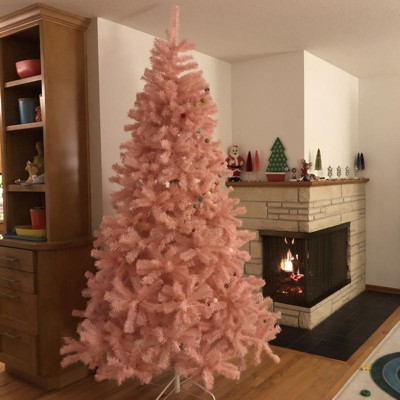 Costway 7.5ft Hinged Artificial Christmas Tree Full Fir Tree New Pvc W ...