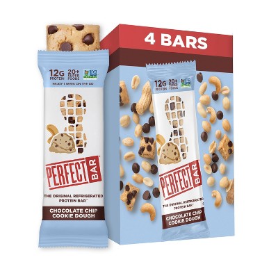 Perfect Bar Chocolate Chip Cookie Dough Refrigerated Protein Bars - 8 ...