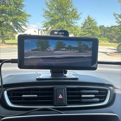 Rexing Wireless Apple CarPlay & Android Auto Display with 4K Dash Cam ...