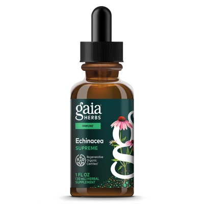 Gaia Herbs Echinacea Supreme Regenerative Organic Certified Tincher 1Fl ...