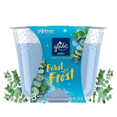Brandclub - Glade 3 Wick Glass Candle - First Frost - 6.8oz