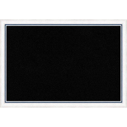 26"x18" Morgan Wood Frame Cork Board White/blue - Amanti Art : Target