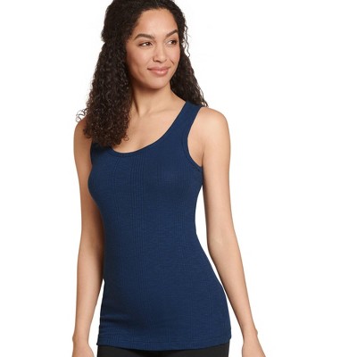 Jockey Women's Rib Tank 1x Ink Well : Target