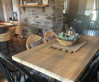 Pedestal Wood Dining Table - Natural - Hearth & Hand™ With Magnolia ...