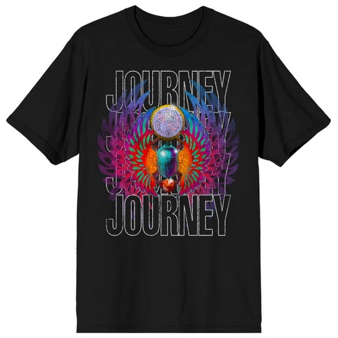 Journey Scarab & Jewel Crew Neck Short Sleeve Men's Black T-shirt-xl ...