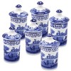 Spode Blue Italian Spice Jars, Set Of 6 : Target