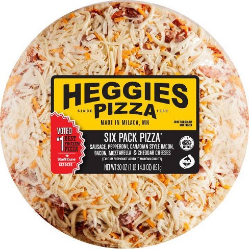 Heggie's Six Pack Frozen Pizza - 30oz : Target