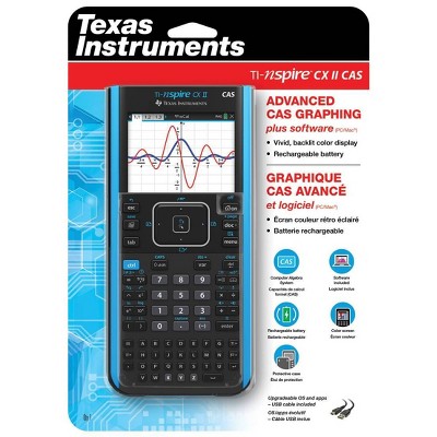 Texas Instruments Nspire CX II CAS Graphing Calculator - Black: 64MB ...