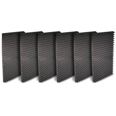 Auralex Studiofoam Pyramids 24"x48"x2" Acoustic Panel 6-pack Charcoal ...