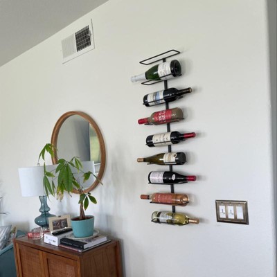 True Align Wall-mounted Wine Rack, Holds Nine Standard Wine Bottles, 37 ...
