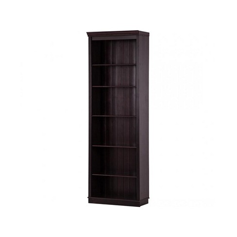 Ren Home Anita Tall 6 Shelf Wooden Bookcase, Black Forest : Target