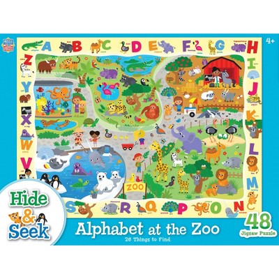 Masterpieces 26 Piece Jigsaw Puzzle For Kids - Abcs 4-pack - 22.5"x8 ...