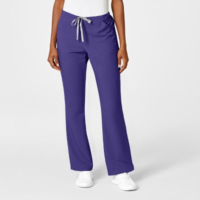 Wink Pro Women's Moderate Flare Leg Cargo Scrub Pant, Xl Petite : Target