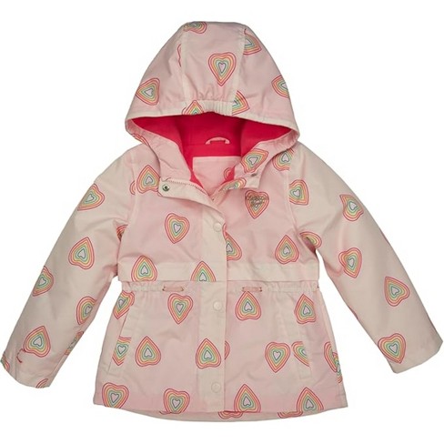 Oshkosh B'gosh Little Girls Midweight Fleece Transitional Jacket, Heart ...