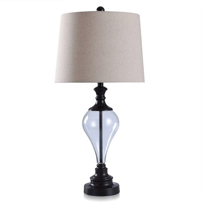 Seeded Glass Table Lamp Meadow Green Finish - Stylecraft : Target