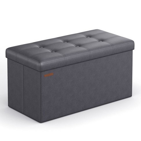 Songmics 30" Storage Ottoman Bench Folding Ottoman With Storage ...