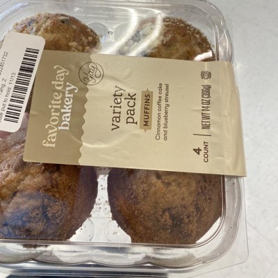 Blueberry Streusel & Cinnamon Coffee Cake Muffins Variety Pack - 14oz ...