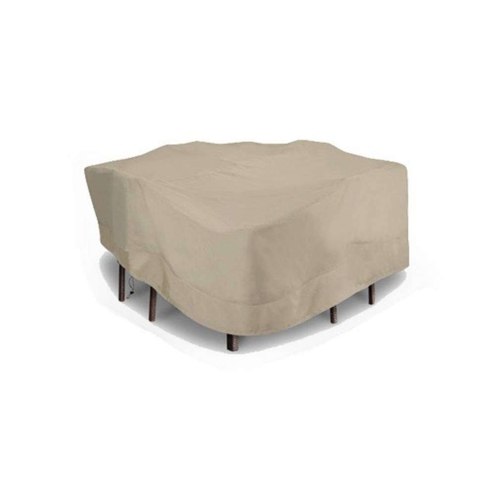 Eevelle 60" Meridian Square Table Fire Pit Cover Khaki - buy garden ...