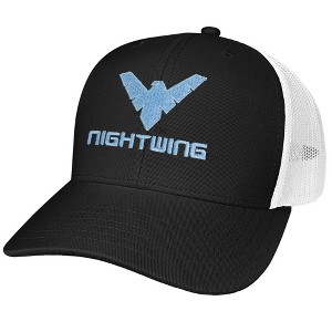 Batman Nightwing Logo Adjustable Snapback Cotton Twill Trucker Hat ...