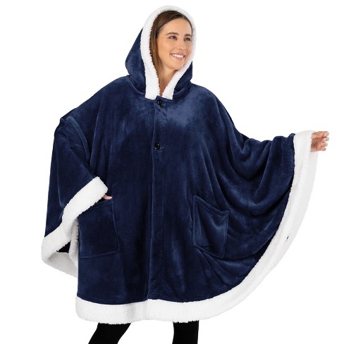 Pavilia Angel Wrap Hooded Blanket For Women Adult, Wearable Cozy Wrap ...