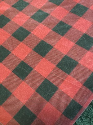 Queen Patterned Flannel Sheet Set Red Plaid : Target